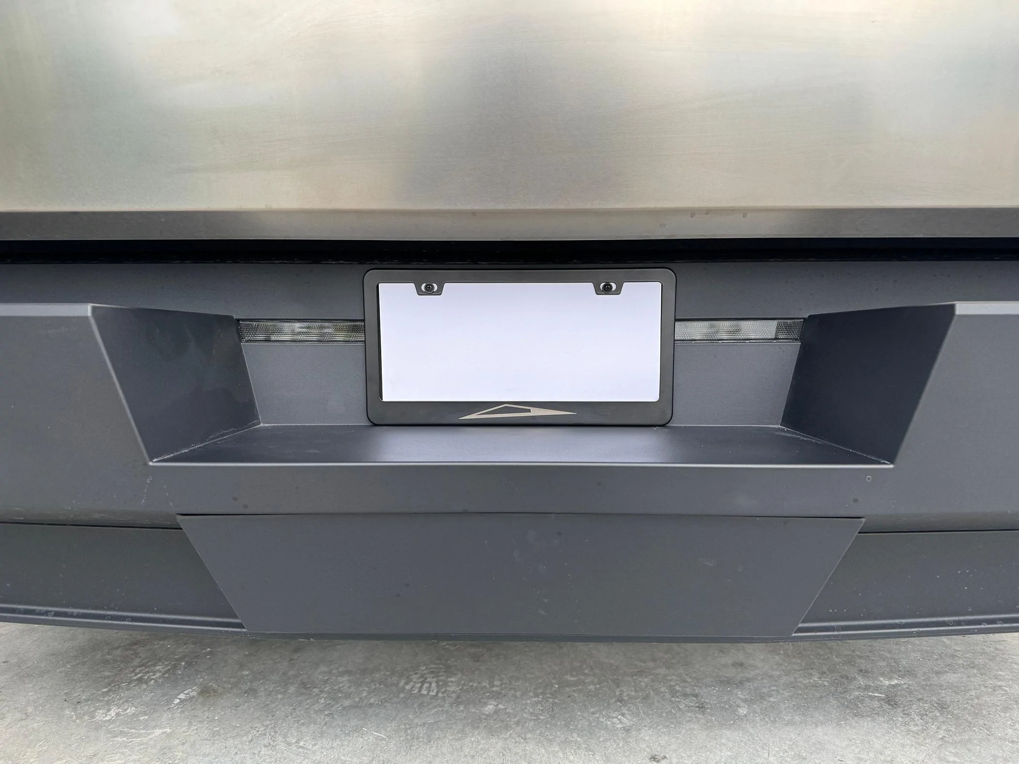 ? Cybertruck Silhouette License Plate Frame; laser etched on stainless ...
