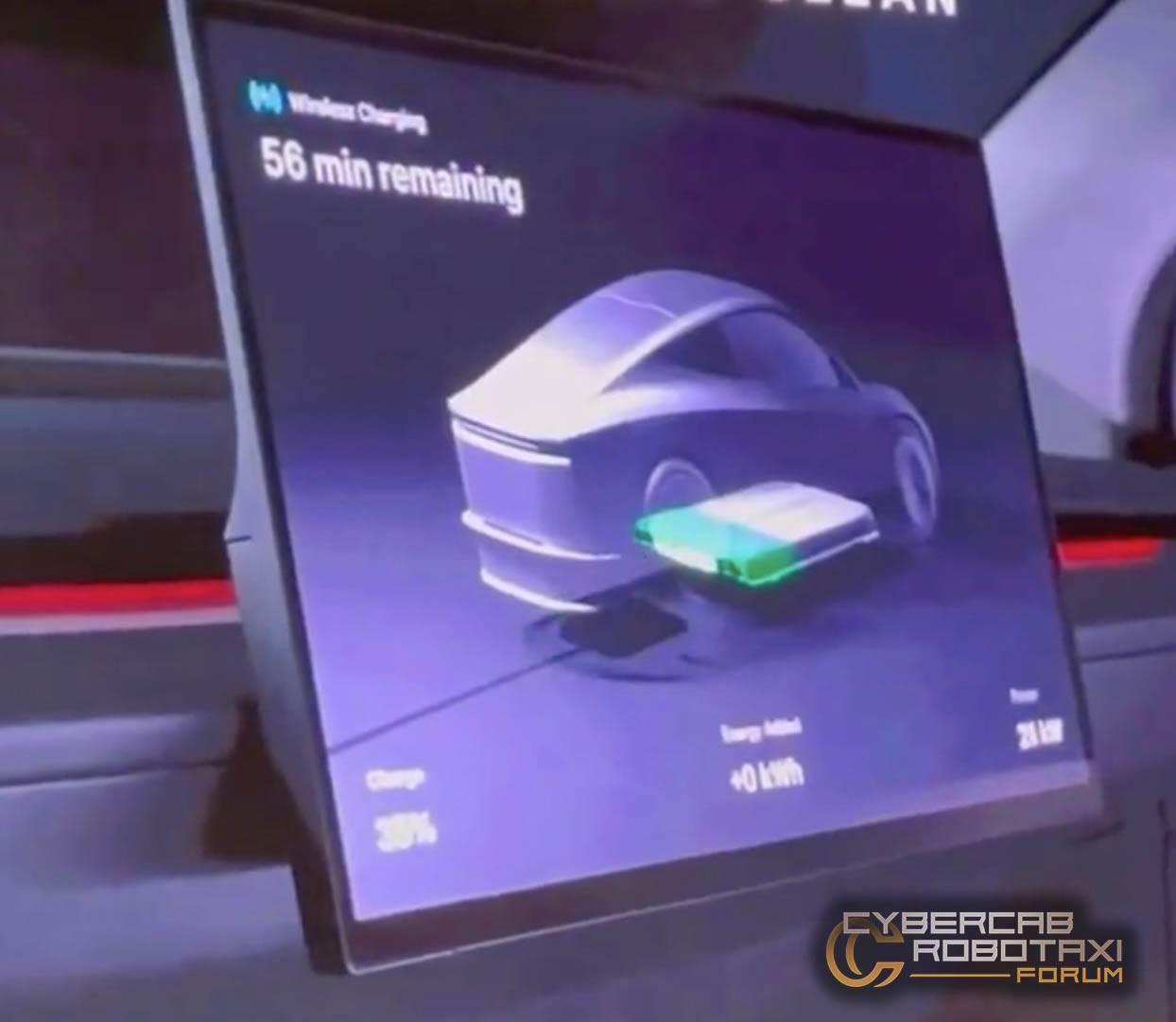 Cybercab Wireless Charging speed up to 21 kW at 38% SoC | Cybercab ...